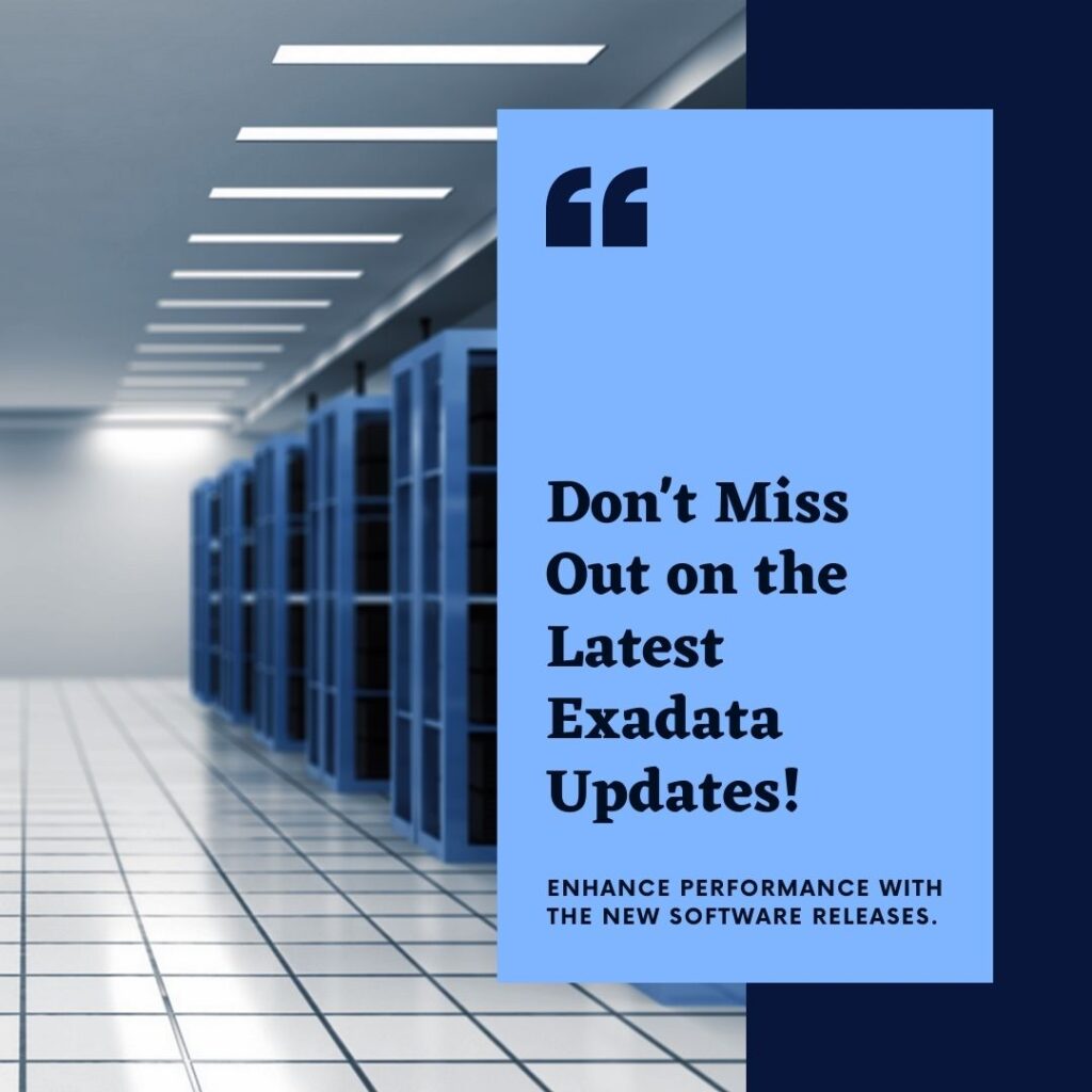 April 2024 Exadata System Software Updates - Elufa Systems